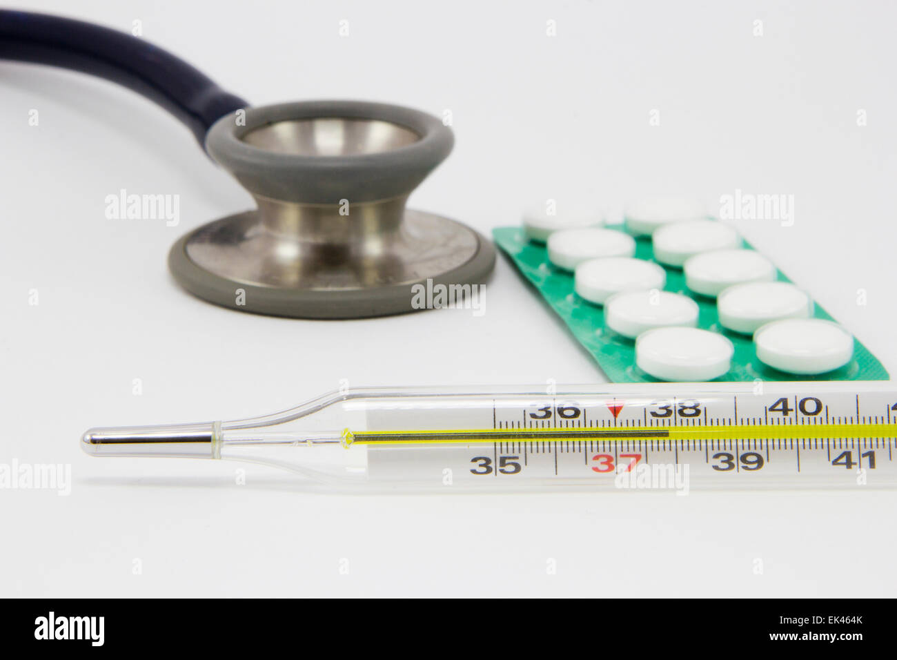 Things you need when you have fever Stock Photo - Alamy