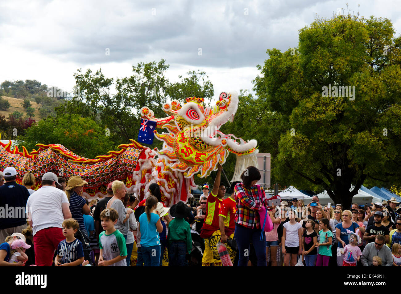 Nundle Australia Go for Gold Chinese Festival Stock Photo - Alamy