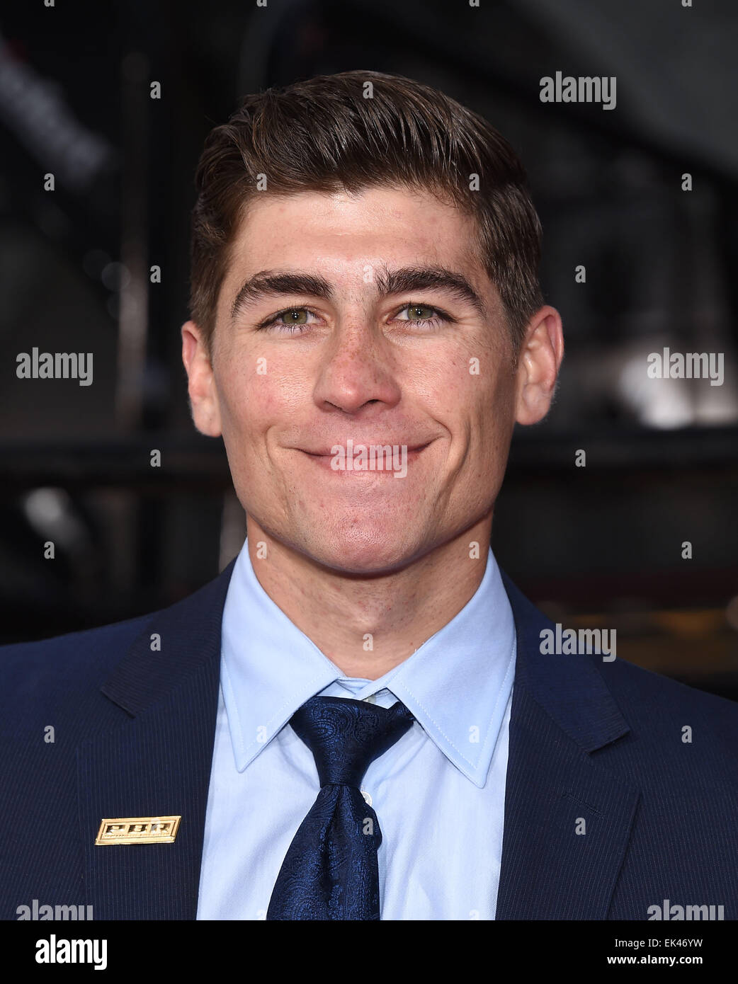 Hollywood, California, USA. 6th Apr, 2015. Brett Edwards arrives for ...