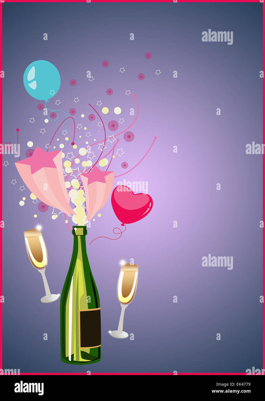 Happy new year poster background with space Stock Photo - Alamy