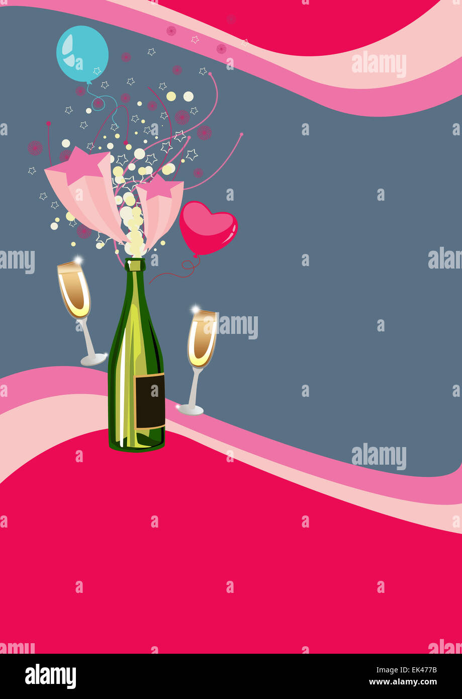 Happy new year poster background with space Stock Photo - Alamy