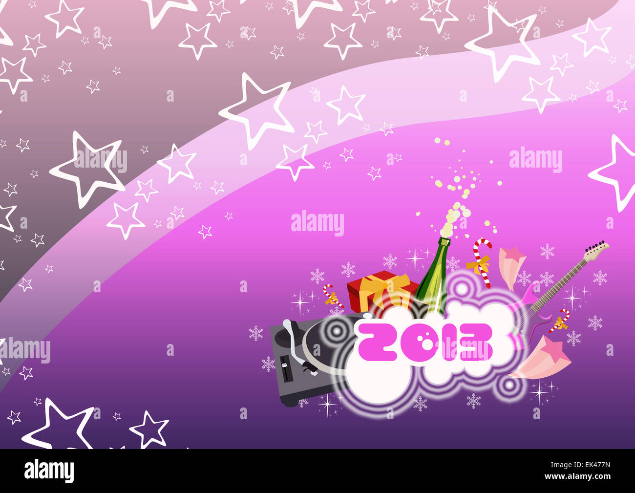 Happy new year poster background with space Stock Photo - Alamy