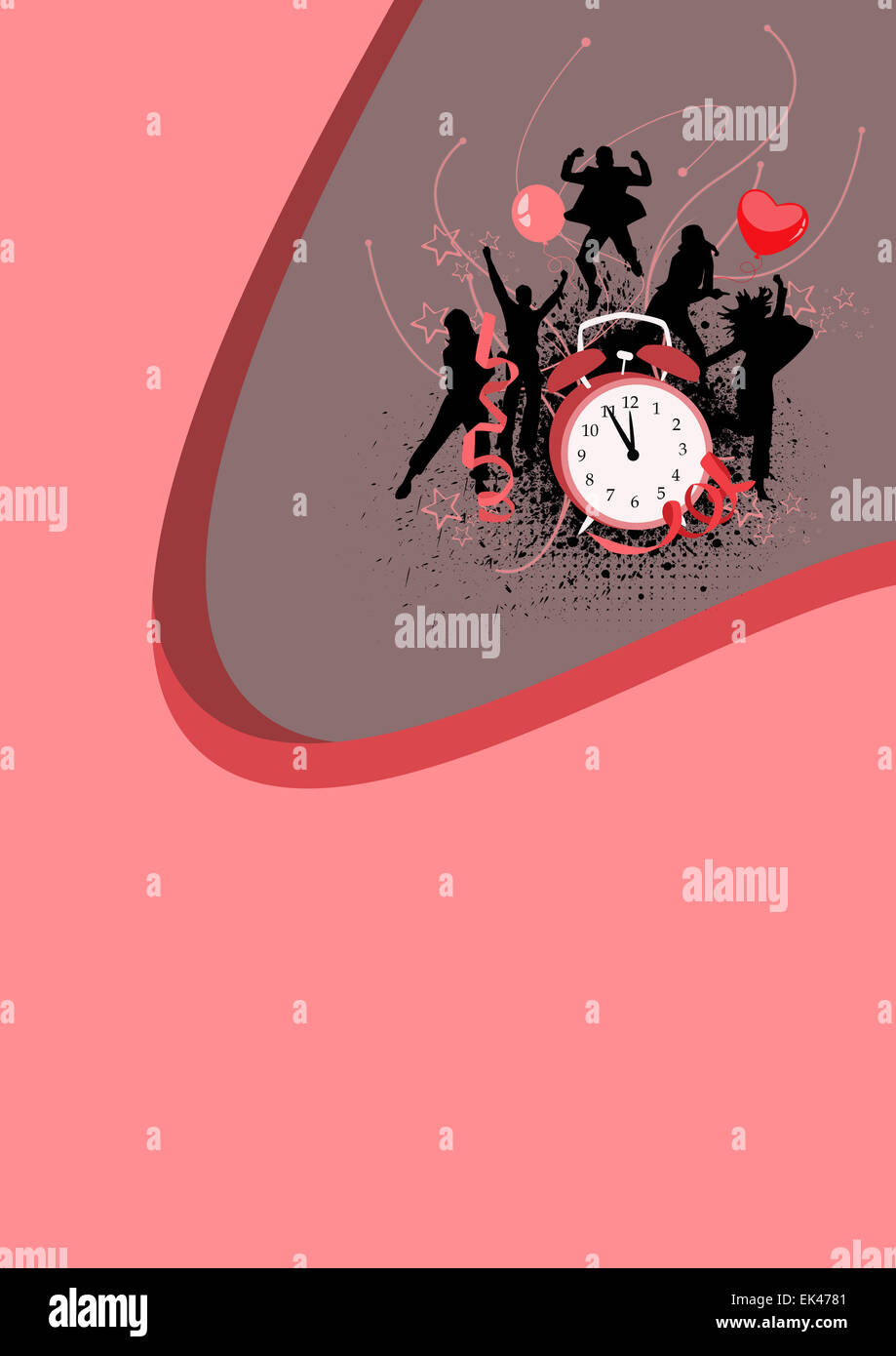 Happy new year poster background with space Stock Photo - Alamy