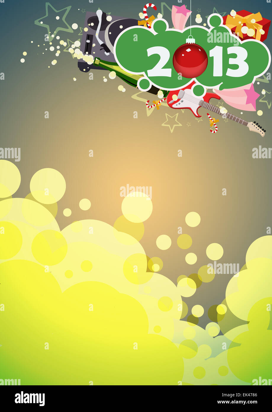 Happy new year poster background with space Stock Photo - Alamy
