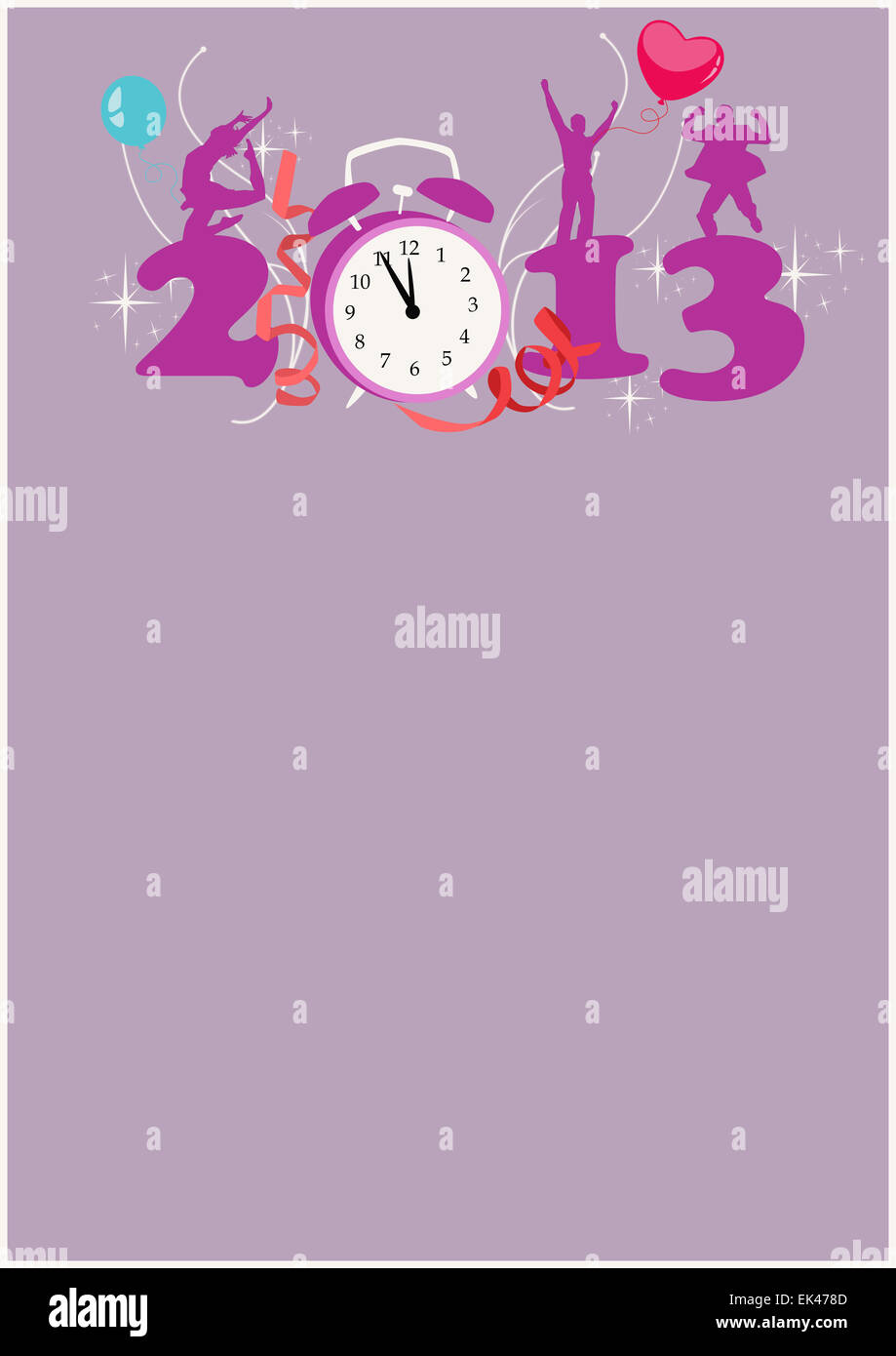 Happy new year poster background with space Stock Photo - Alamy