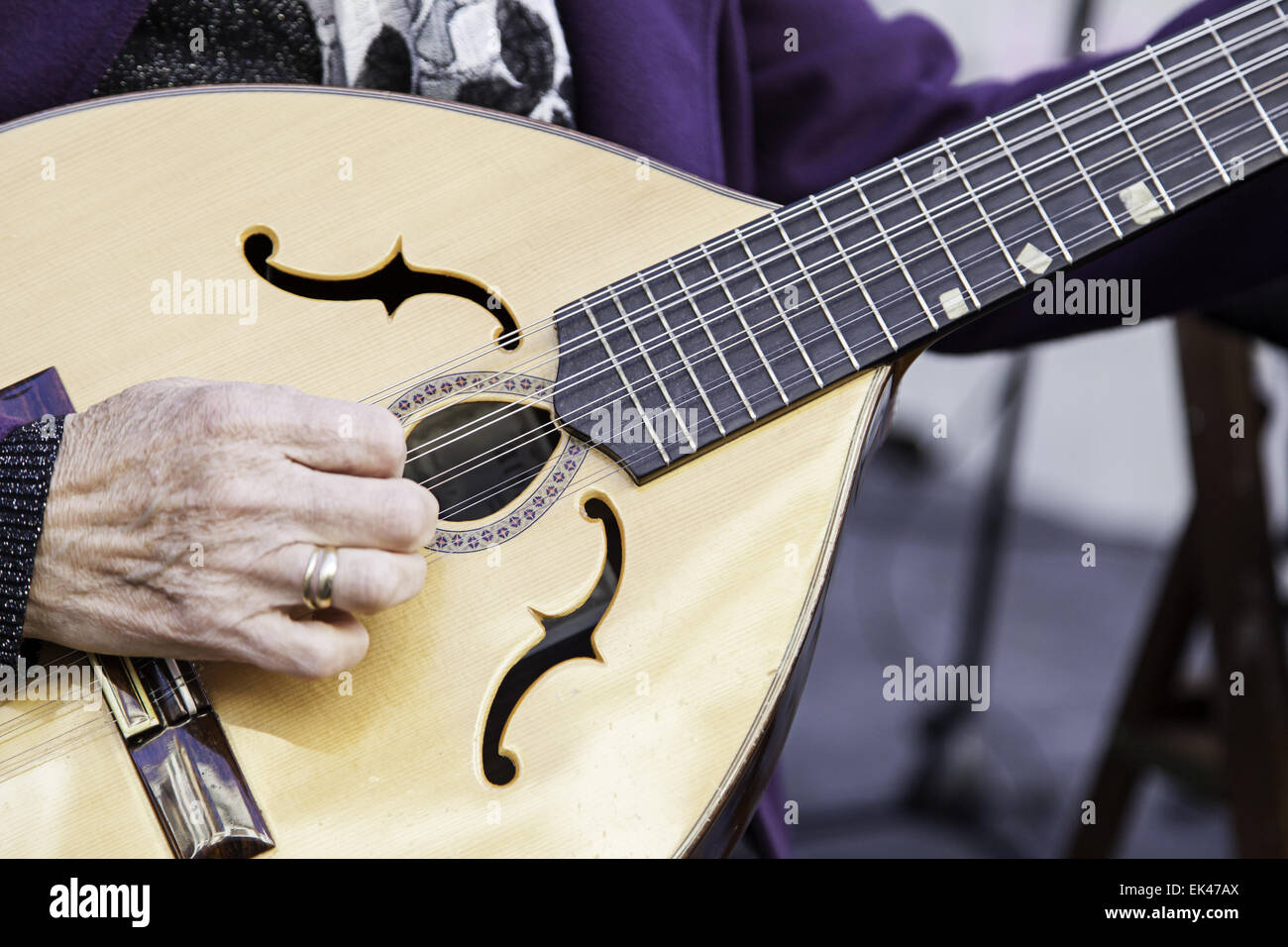 Traditional mandolin, ancient stringed instrument, music Stock Photo ...