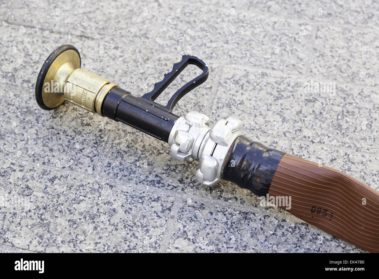 Fire hose, detail of a hose for firefighters Stock Photo - Alamy