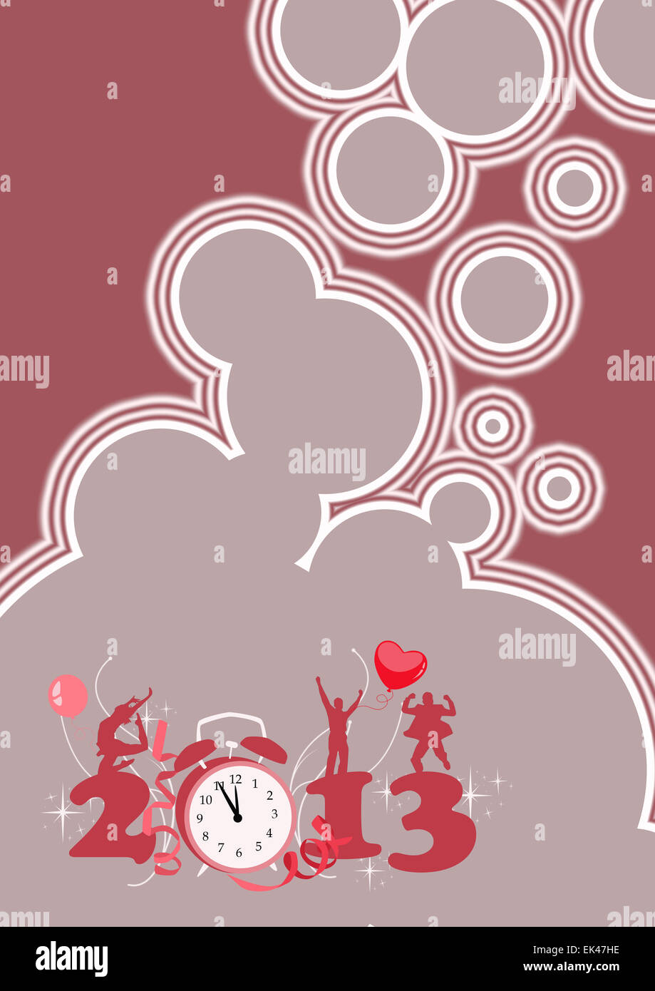 Happy new year poster background with space Stock Photo - Alamy