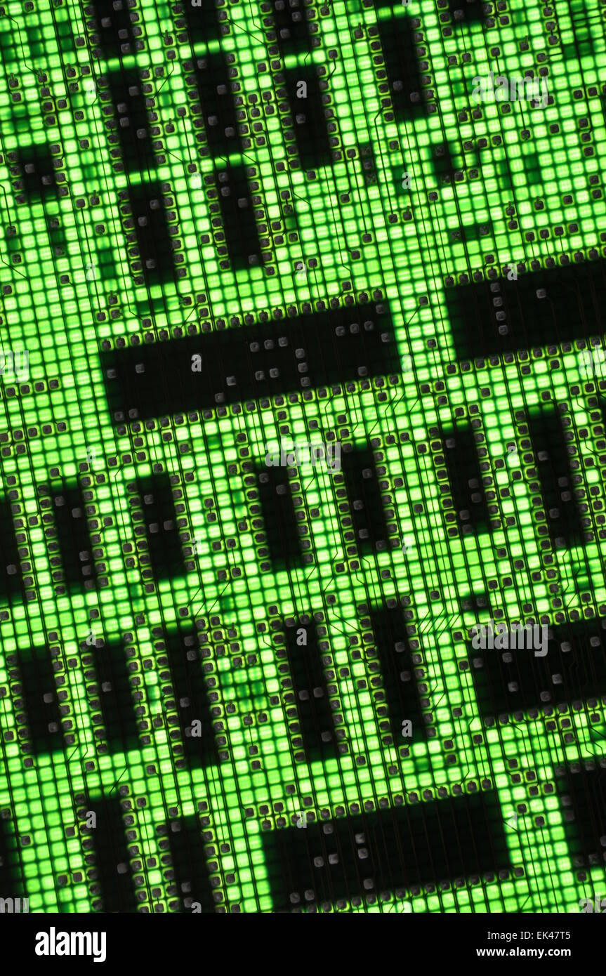 Green electronic circuit board as background Stock Photo - Alamy