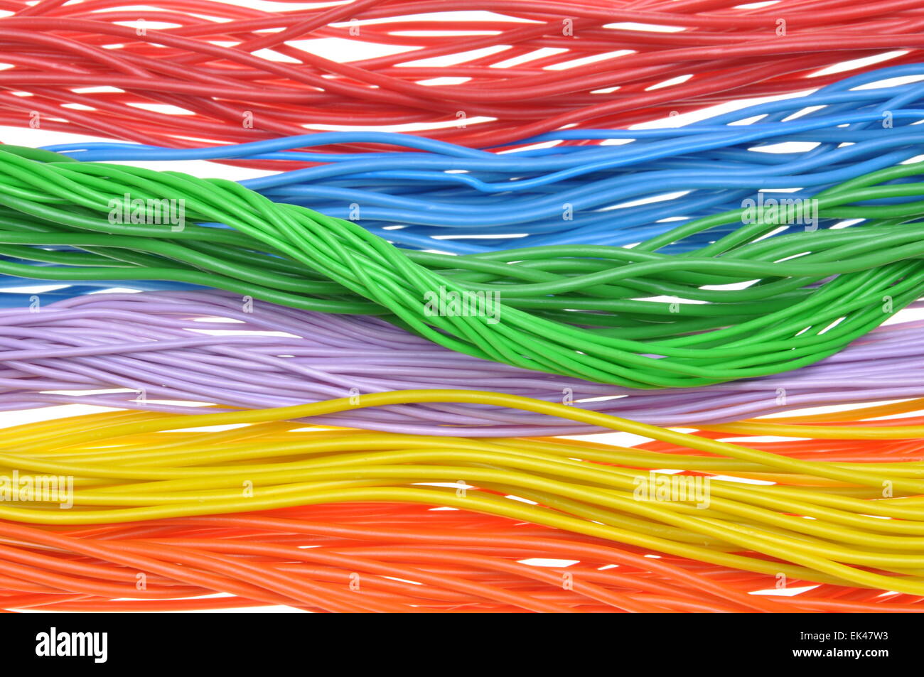Rainbow and electric wires hi-res stock photography and images - Alamy