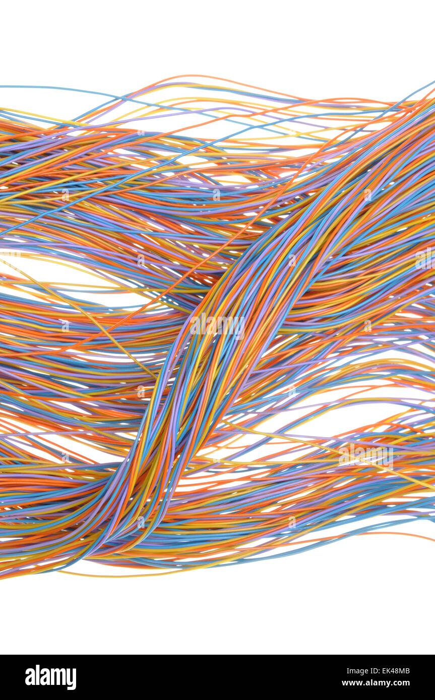 Computer network connections, concept of information chaos Stock Photo ...
