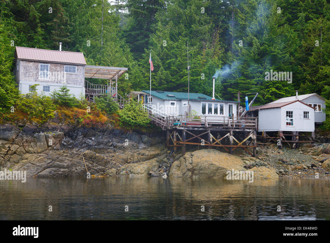 Small community of Meyers Chuck,Tongass National Forest, Alaska Stock ...