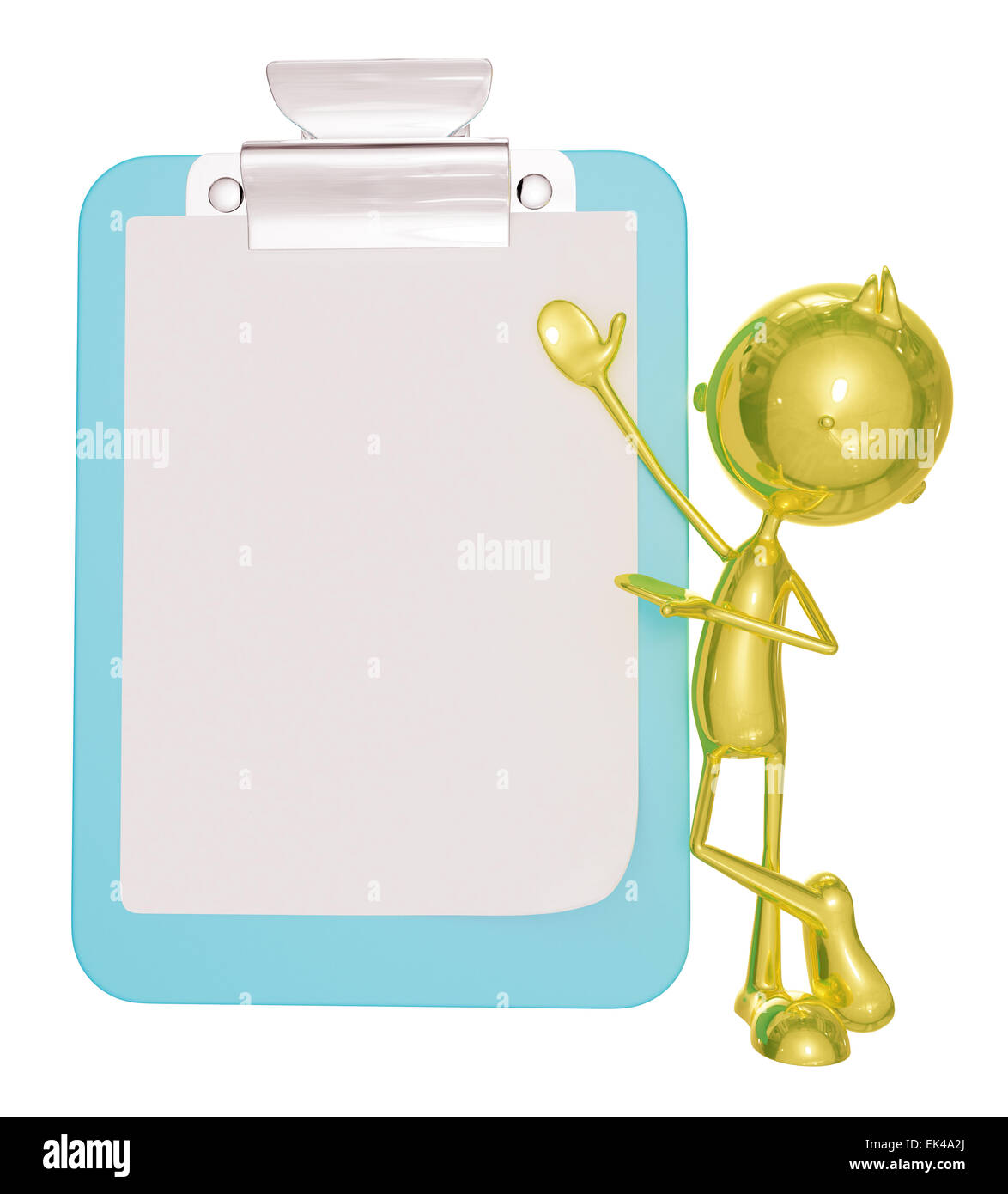 3d illustration golden character presentation hi-res stock photography ...