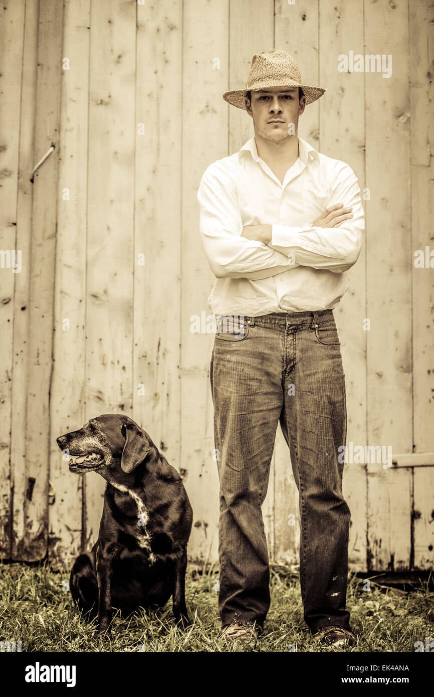 Farmhand 1940's High Resolution Stock Photography and Images - Alamy