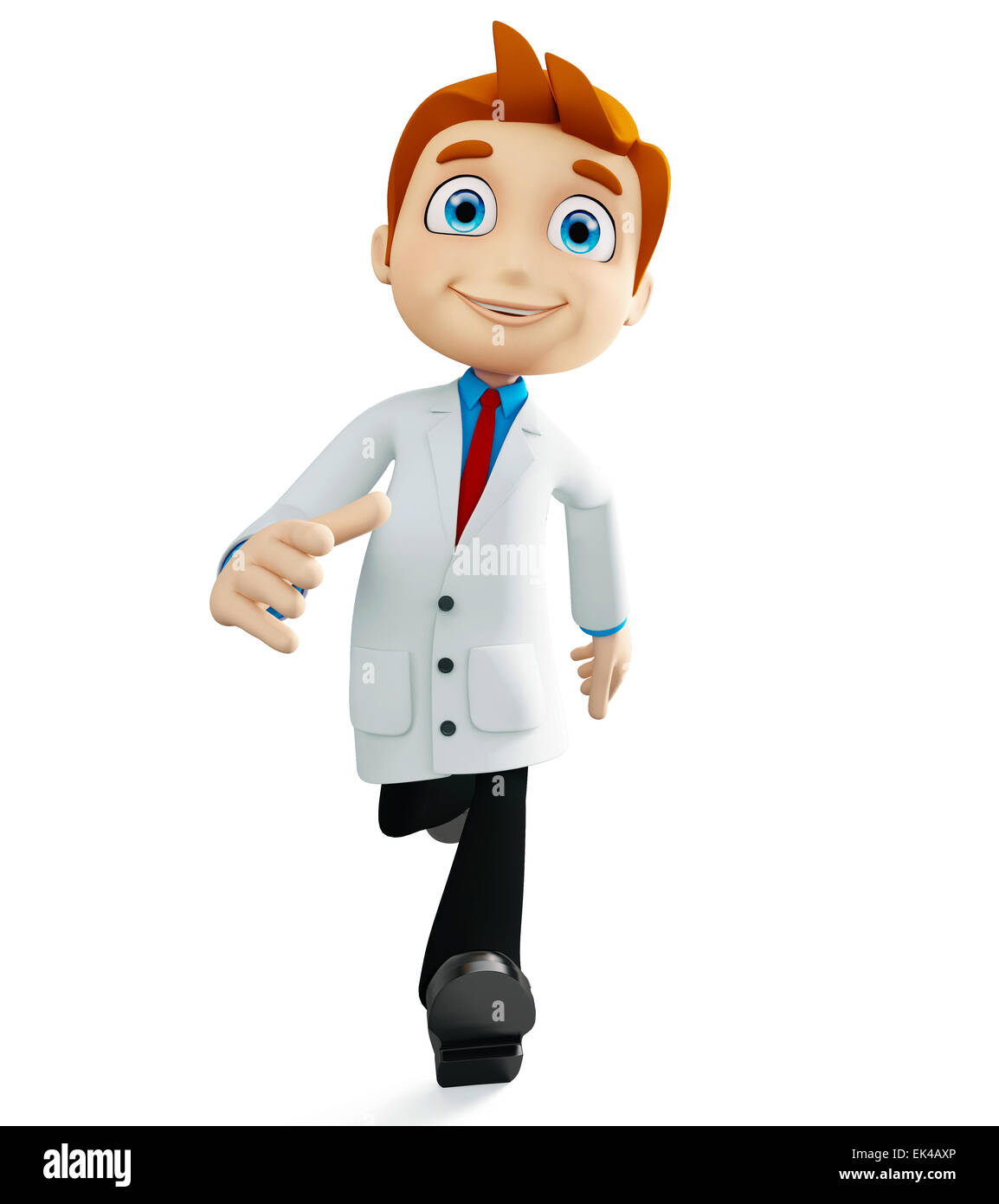 3d cartoon doctor running hi-res stock photography and images - Alamy