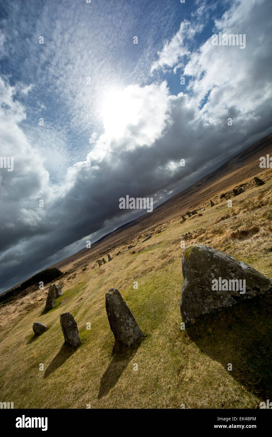 Scorhill stone circle Stock Photo - Alamy