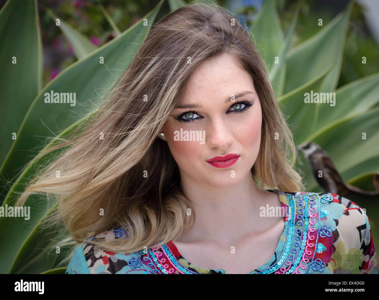 Italy, Sicily, beautiful girl portrait Stock Photo - Alamy