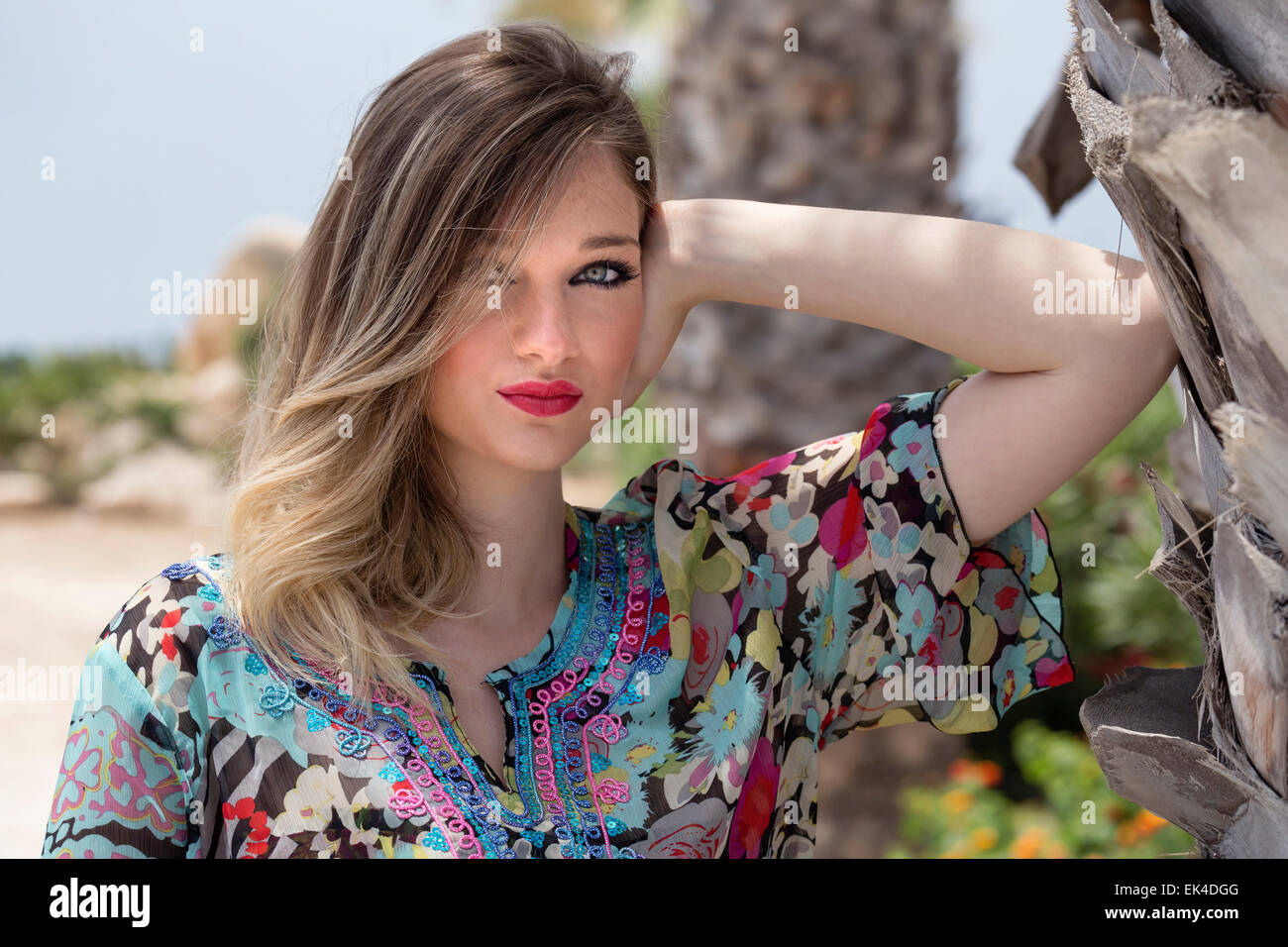 Italy, Sicily, beautiful girl portrait Stock Photo - Alamy