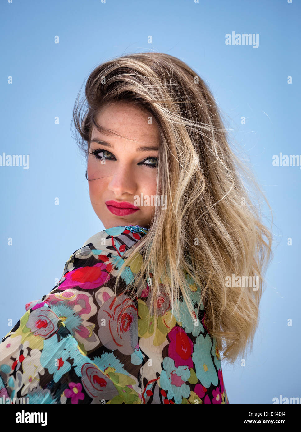 Italy, Sicily, beautiful girl portrait Stock Photo - Alamy
