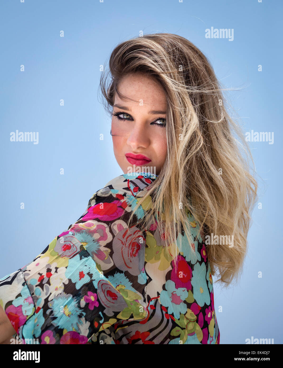 Italy, Sicily, beautiful girl portrait Stock Photo - Alamy