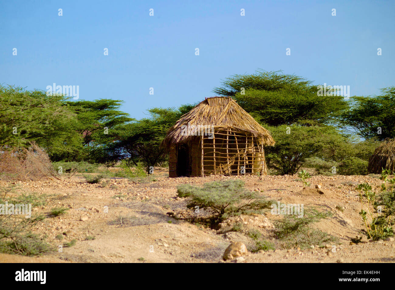 A Kenyan Hut Stock Photo - Alamy