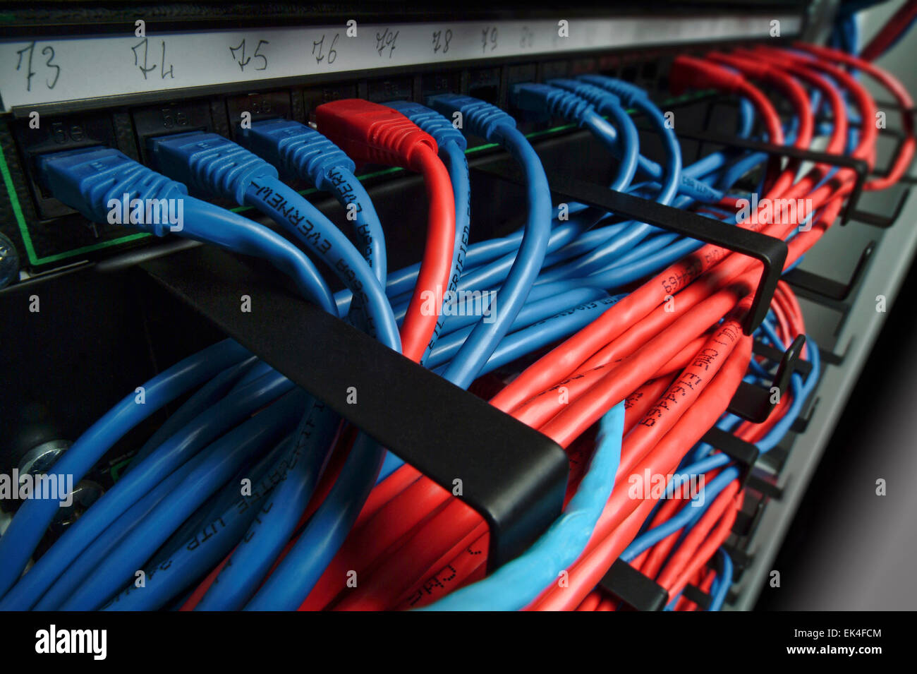 Computer wires, internet connections Stock Photo - Alamy