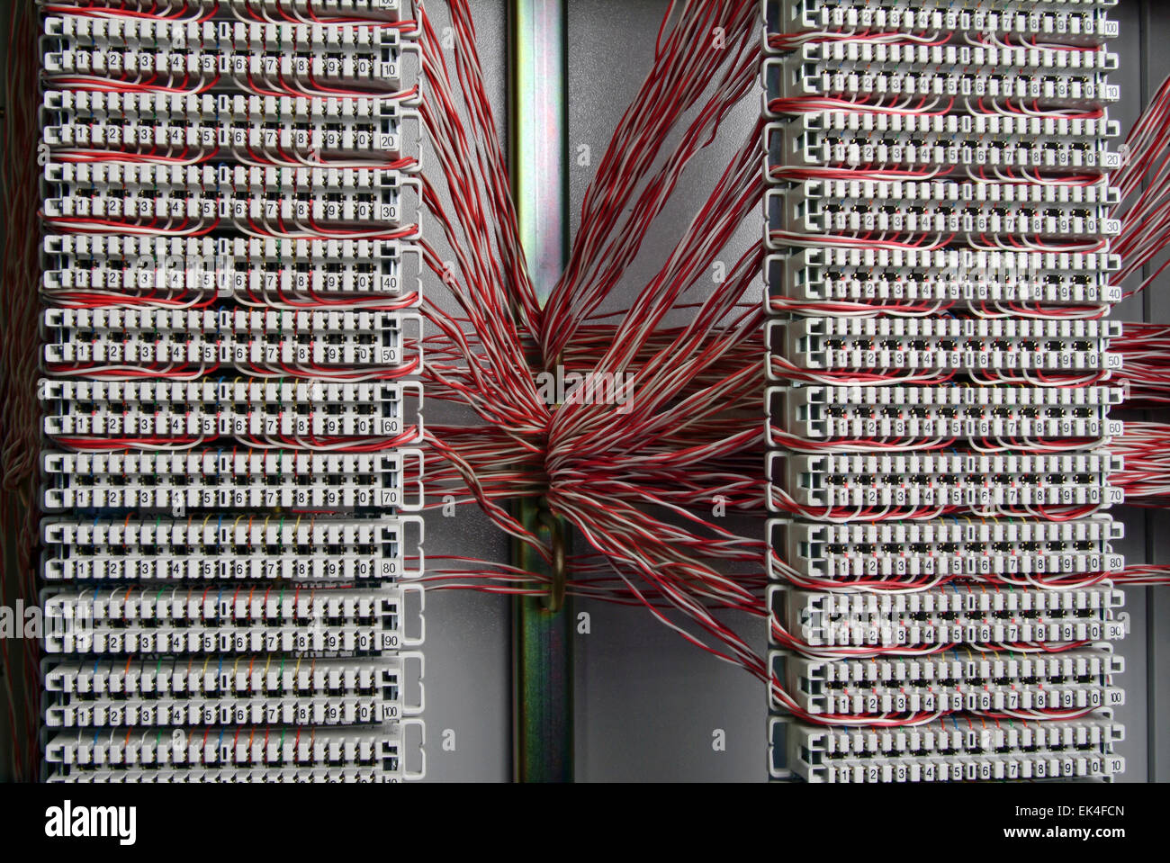 Computer wires, internet connections Stock Photo - Alamy