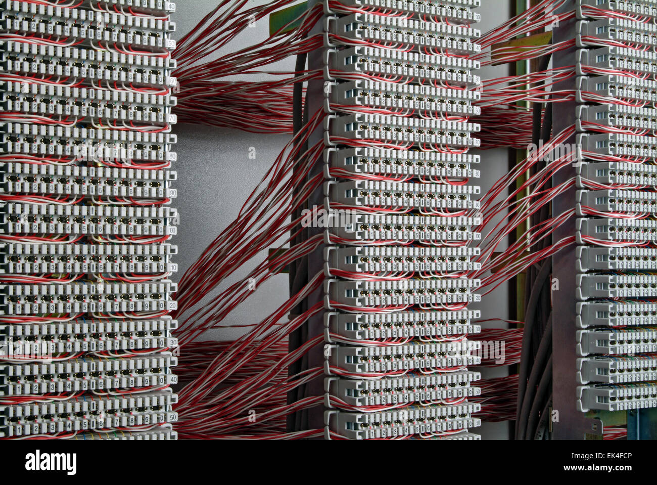 Computer wires, internet connections Stock Photo - Alamy