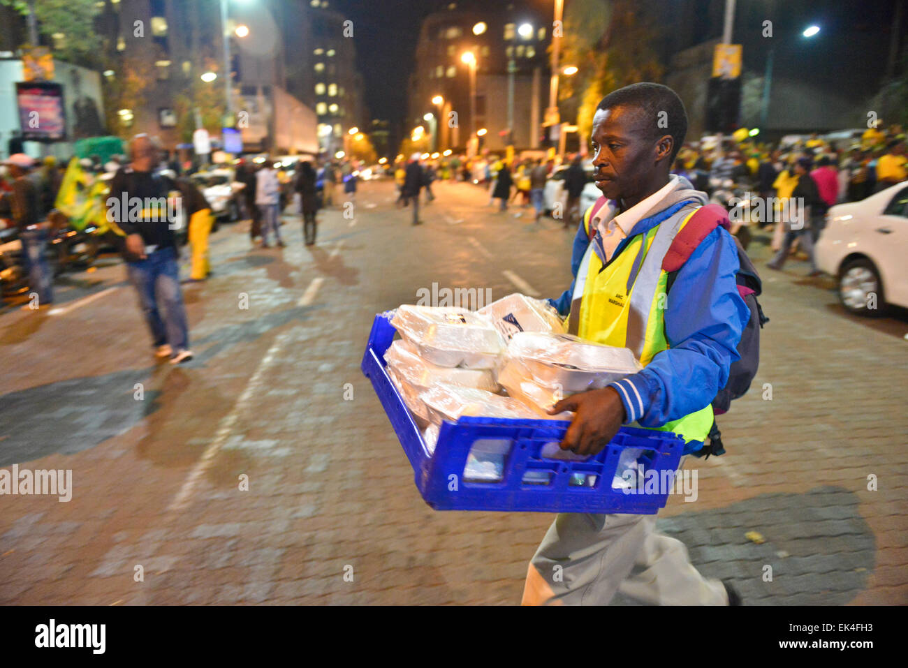 the anc provided free meals by giving out a food parcel for all those ...