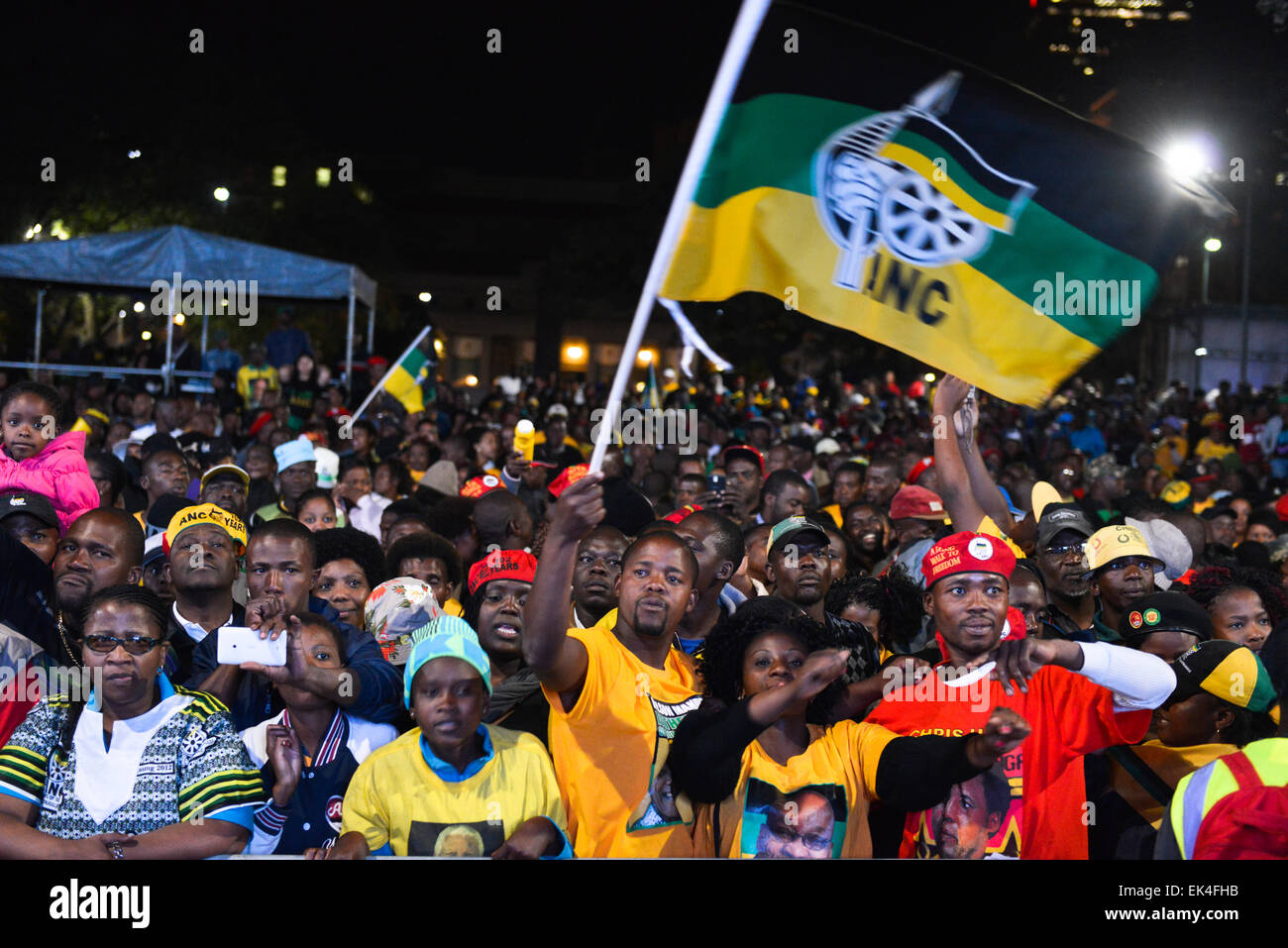 the anc held its celebration party to celebrate its virtory as the ...