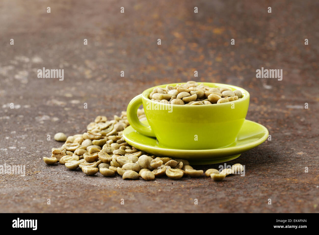 organic green coffee beans close-up, healthy food Stock Photo - Alamy