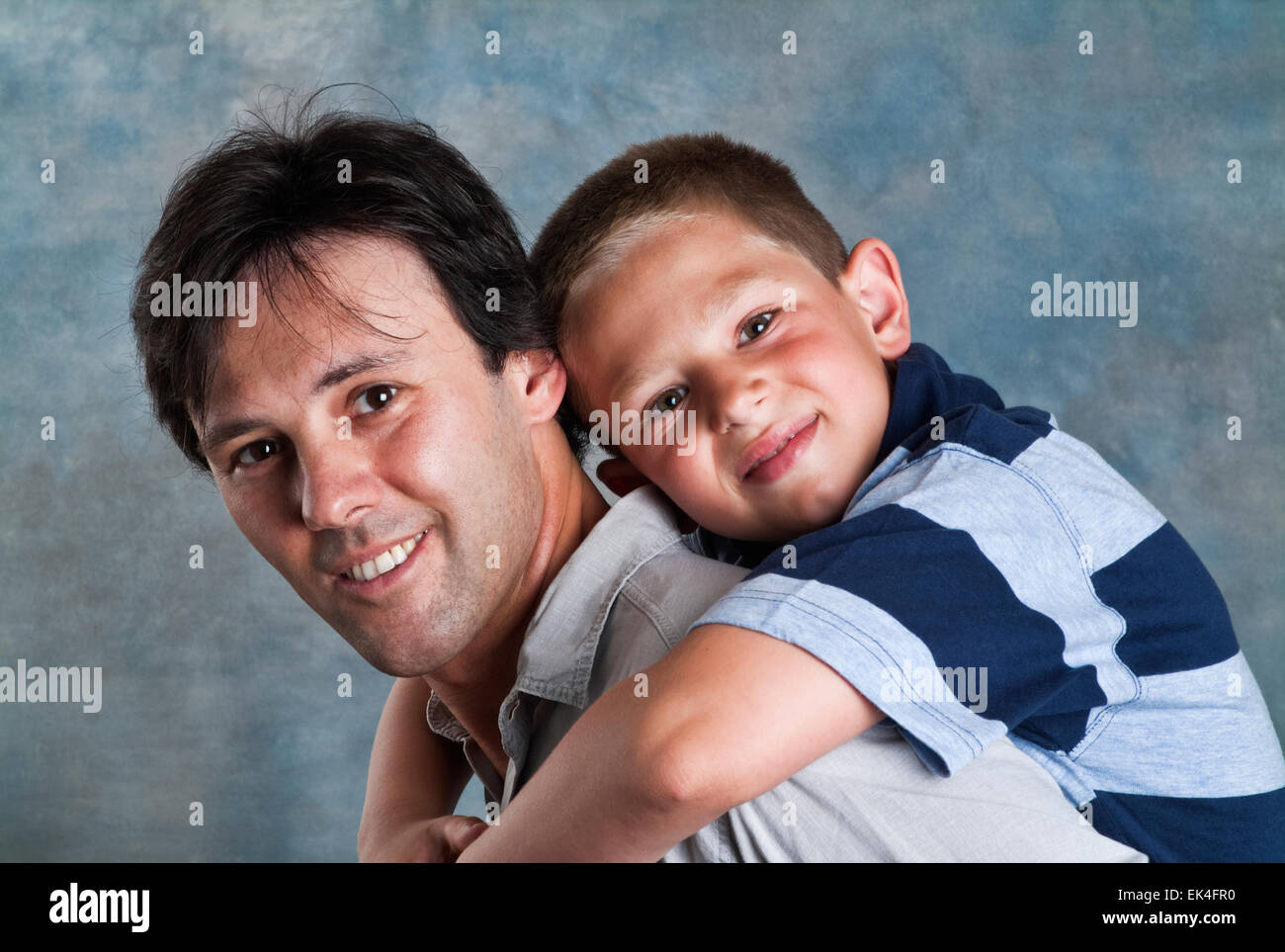 Italy, father and son portrait Stock Photo - Alamy