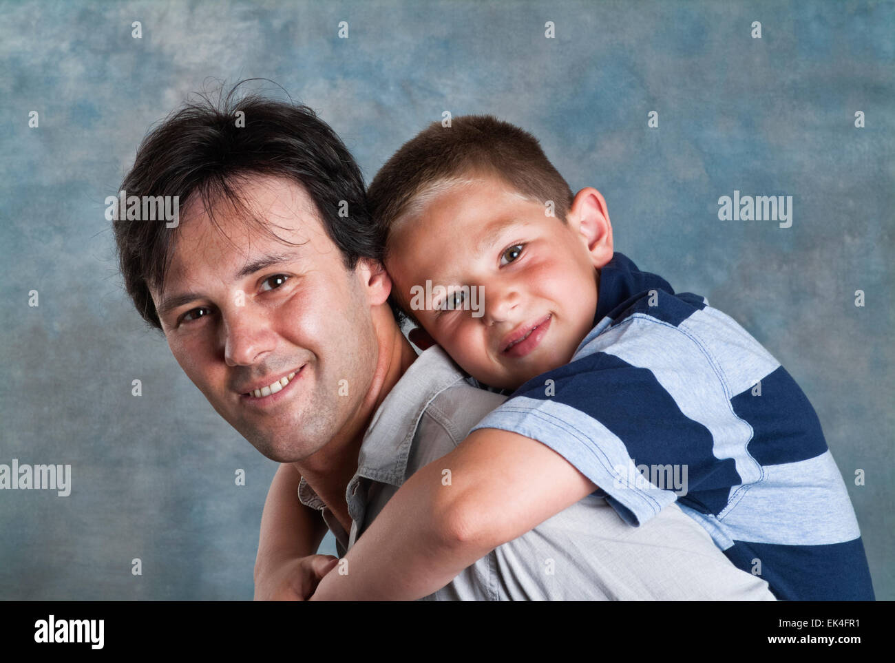 Italy, father and son portrait Stock Photo - Alamy