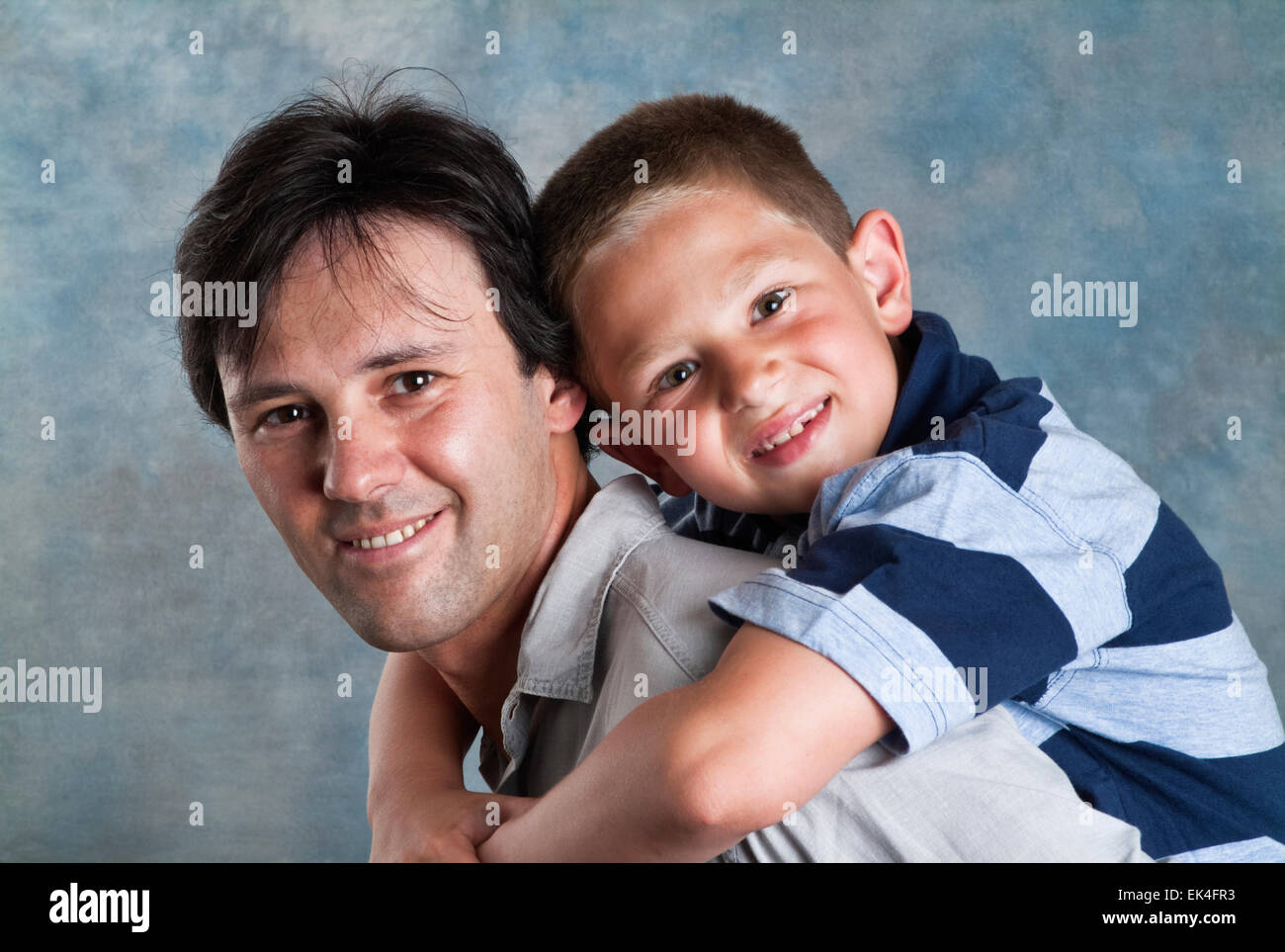 Italy, father and son portrait Stock Photo - Alamy