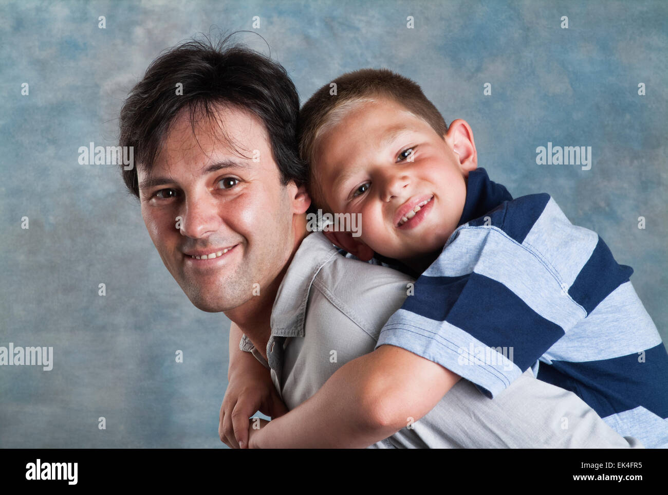 Italy, father and son portrait Stock Photo - Alamy