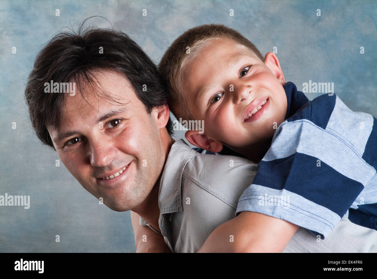 Italy, father and son portrait Stock Photo - Alamy