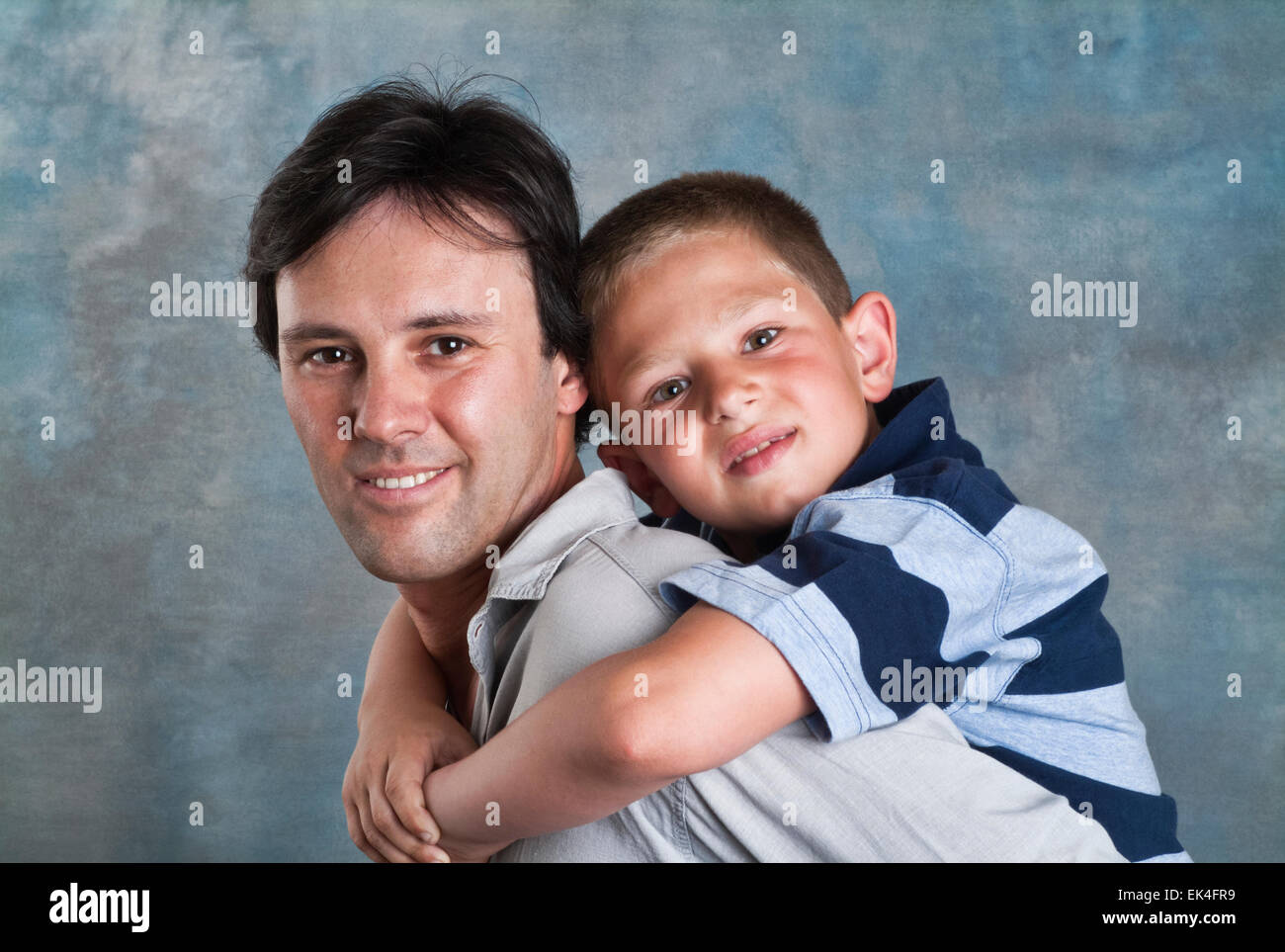 Italy, father and son portrait Stock Photo - Alamy