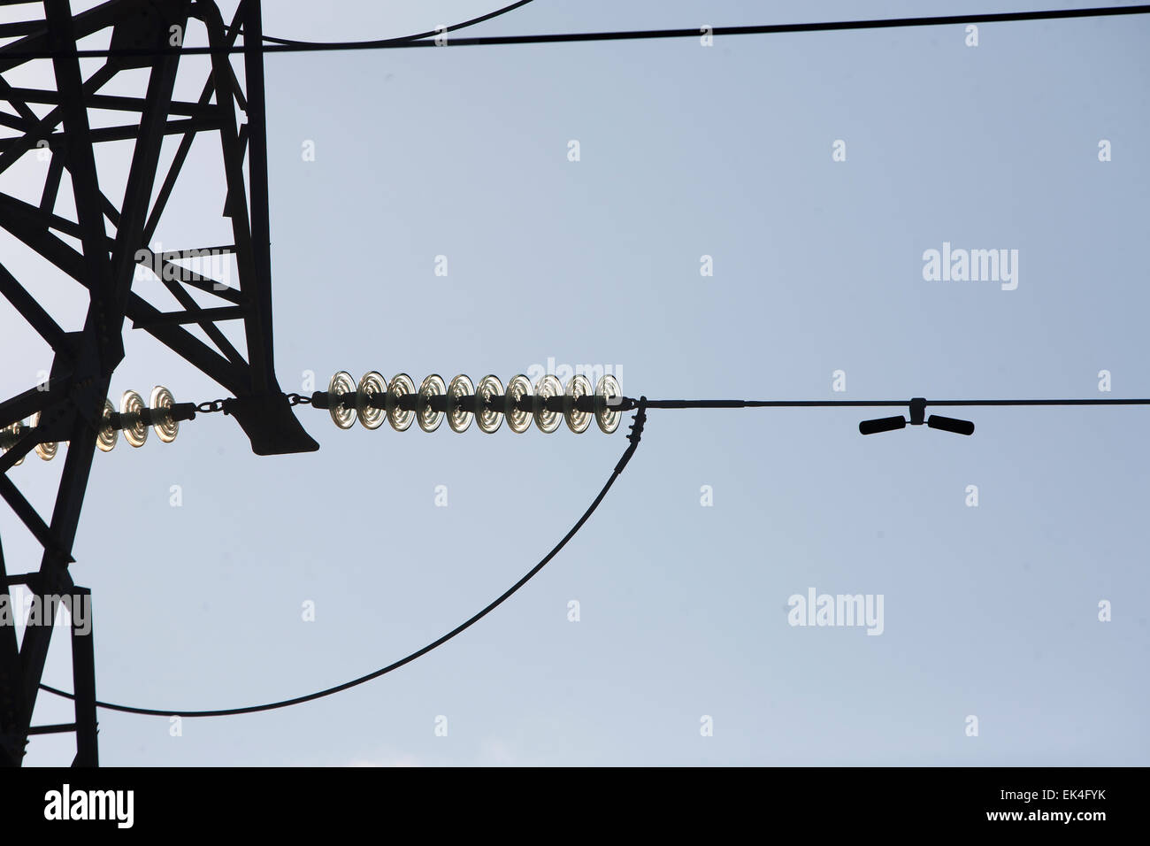 Eskom Pylons in Soweto. 15/01/15 Photo: Oupa Nkosi Stock Photo - Alamy