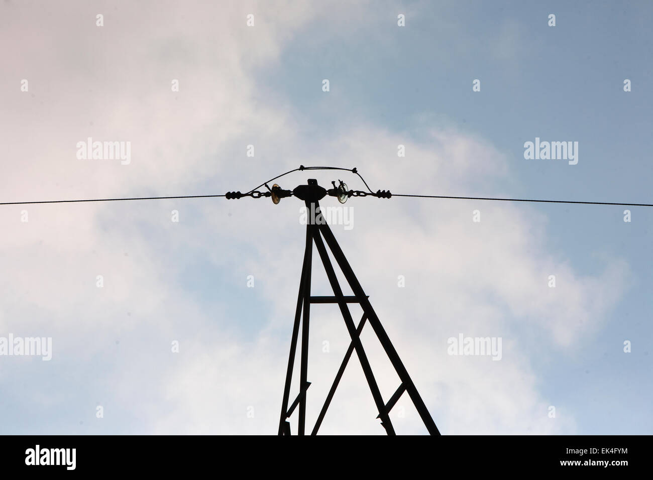 Eskom Pylons in Soweto. 15/01/15 Photo: Oupa Nkosi Stock Photo - Alamy