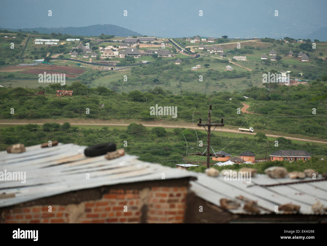 President Zuma's homestead, Nkandla, KZN Stock Photo - Alamy