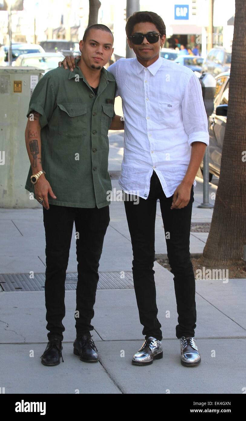 B. Howard and Evan Ross out and about in Beverly Hills Featuring: Evan ...