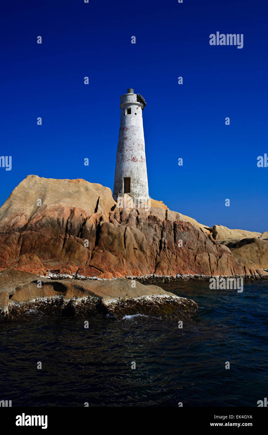 Italy, Sardinia, Maddalena archipelago, lighthouse Stock Photo - Alamy