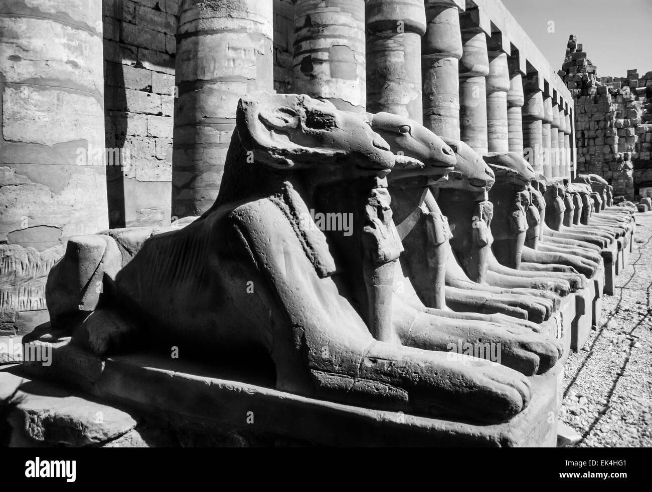 Egypt, Luxor, Karnak Temple ruins - FILM SCAN Stock Photo - Alamy