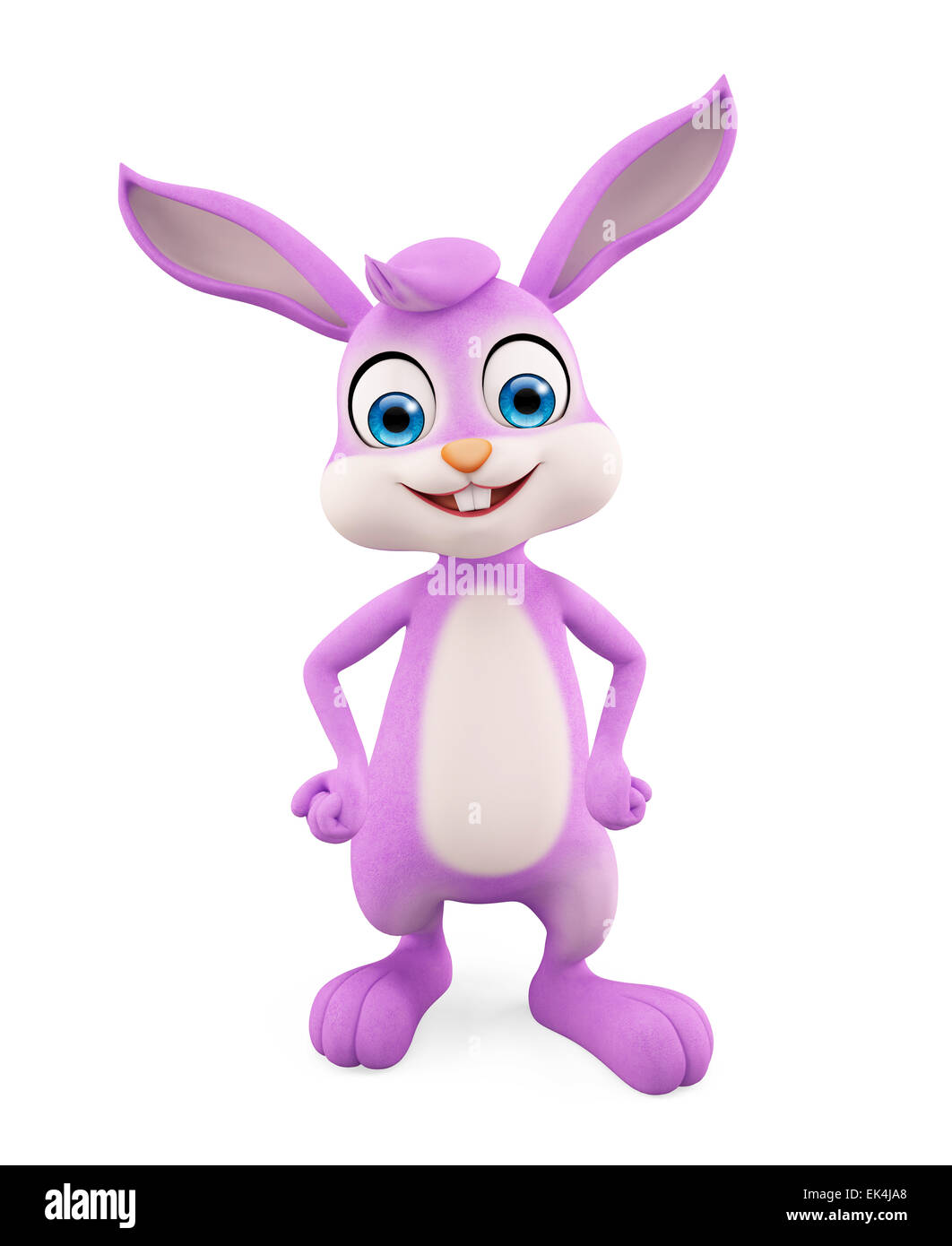 3d illustration of Easter Bunny with standing pose Stock Photo - Alamy