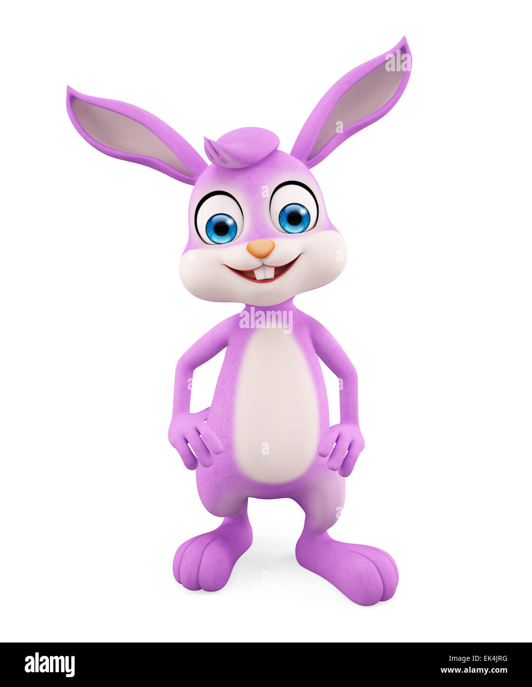3d illustration of Easter Bunny with standing pose Stock Photo - Alamy