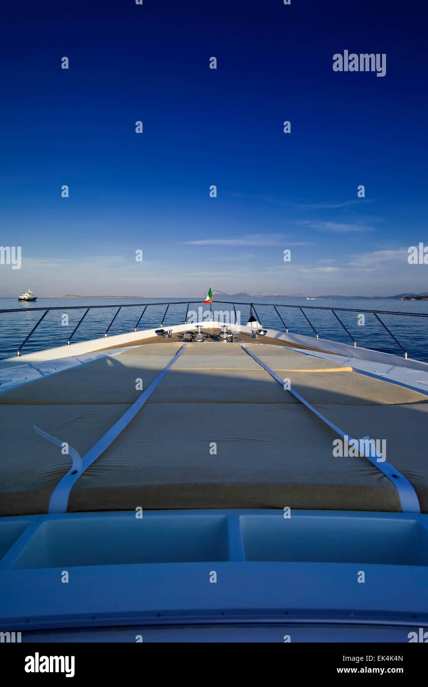 Italy, Sardinia, Tyrrhenian Sea, 35 meters luxury yacht Stock Photo - Alamy