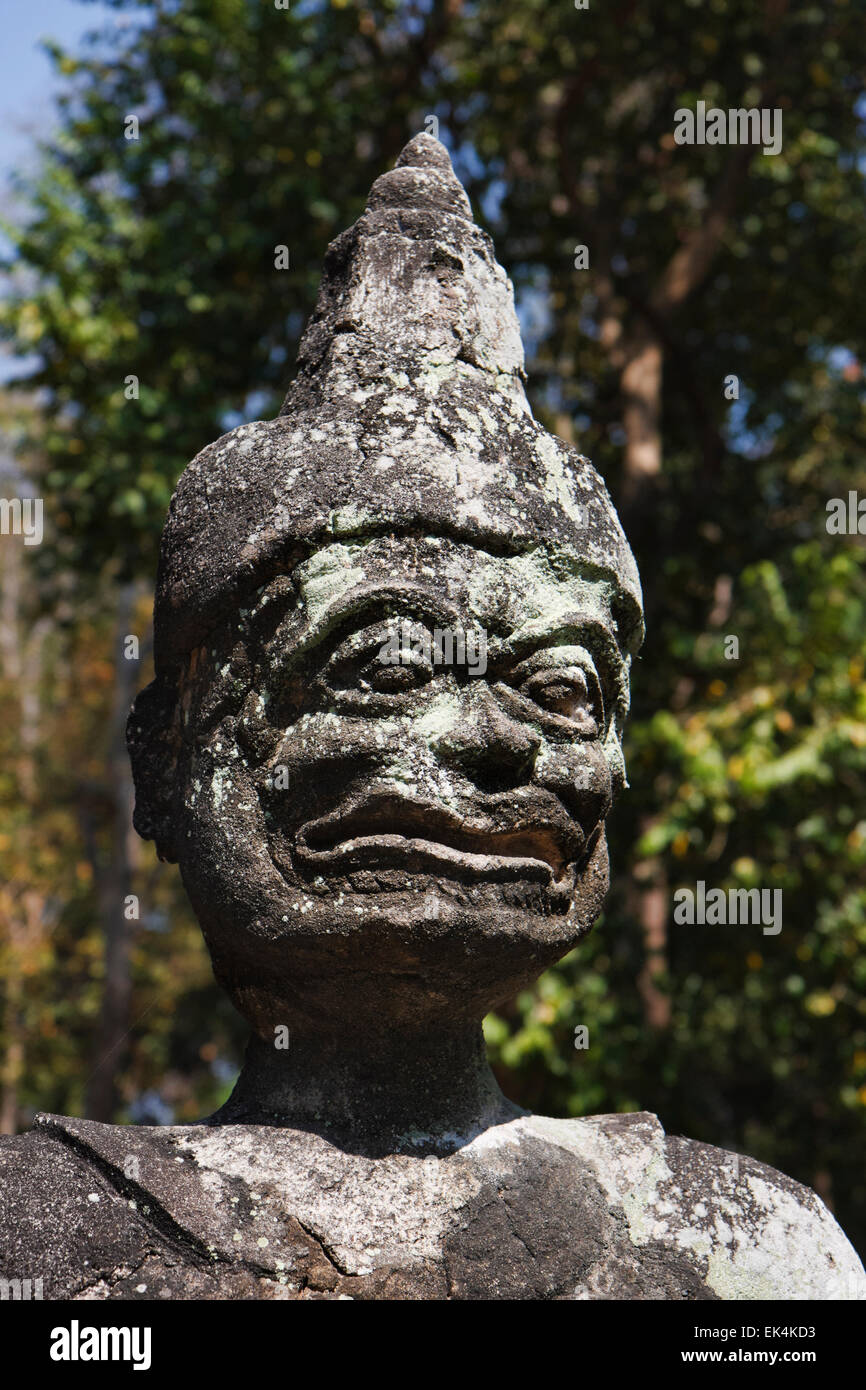 Thailand, Chiang Mai, Umong Temple (Wat Umong), ancient religious staue ...