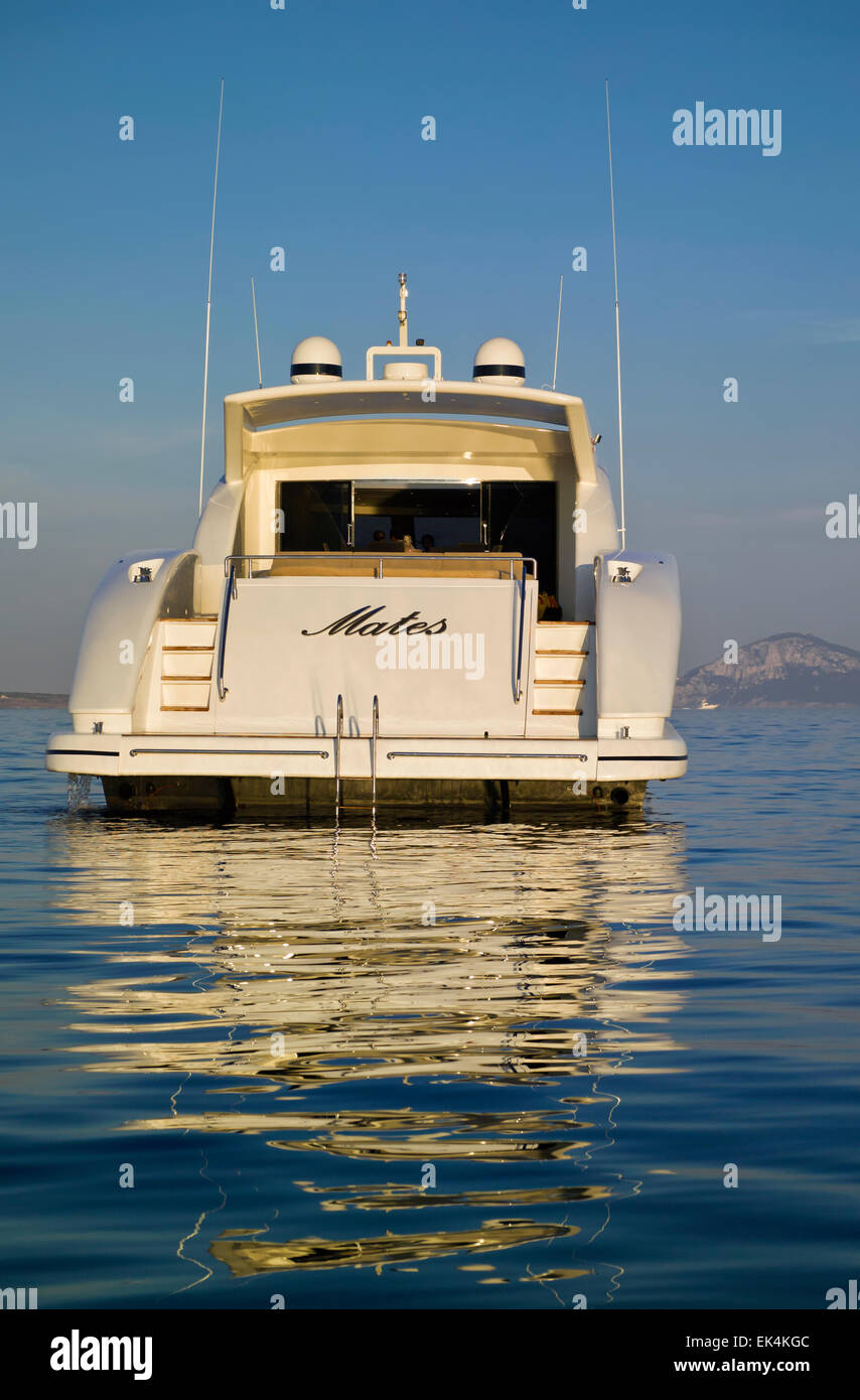 Italy, Sardinia, Tyrrhenian Sea, 35 meters luxury yacht Stock Photo - Alamy