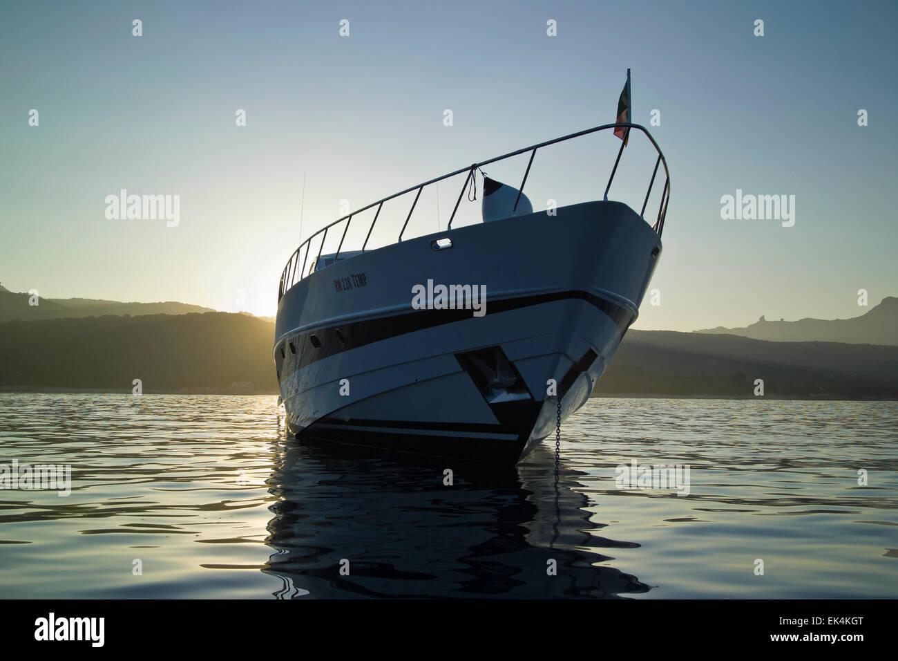 Italy, Sardinia, Tyrrhenian Sea, 35 meters luxury yacht Stock Photo - Alamy