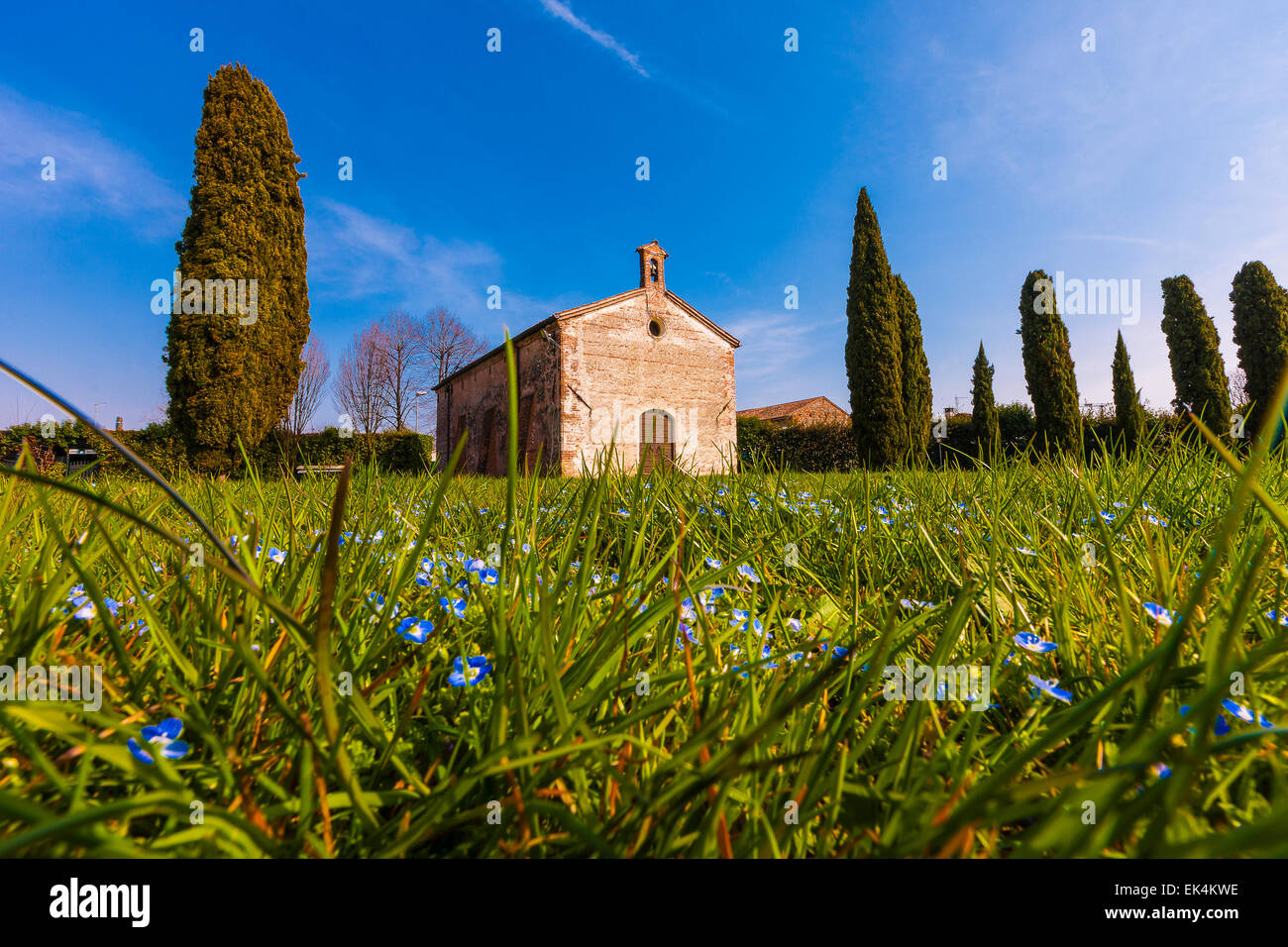 Italy Veneto Sacello di San Pietro Castello di Godego Stock Photo - Alamy